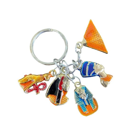 UNBRANDED | Accessories | Keychain Egypt King Tut Pyramids Nefertiti ...